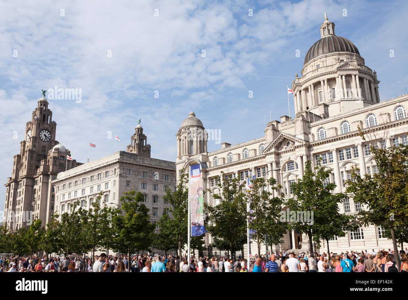 "Three Graces" - [Port of Liverpool Building], "Cunard Building" and ...