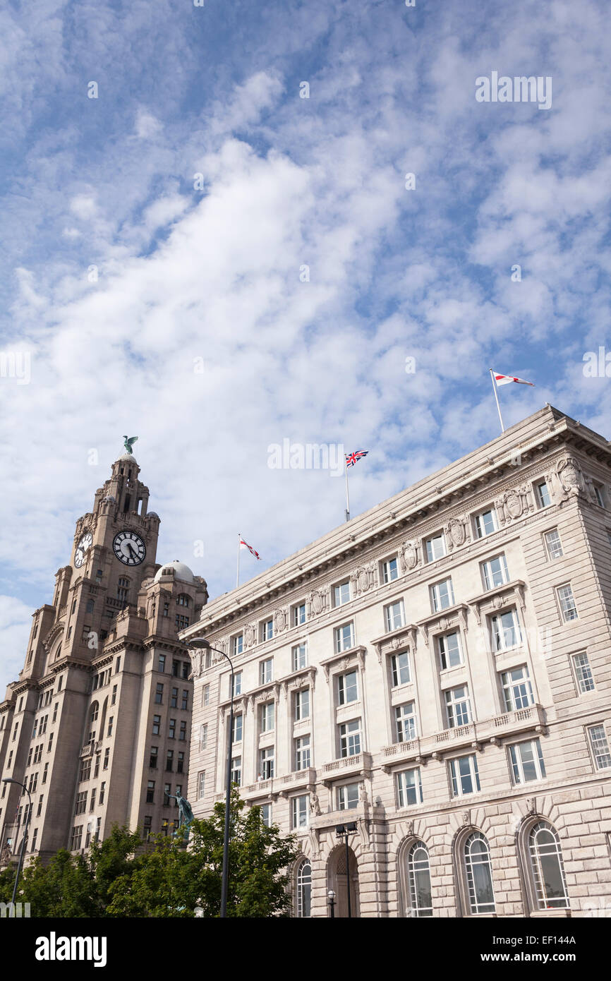 "Cunard Building" and "Liver Building", "Pier Head", Liverpool ...