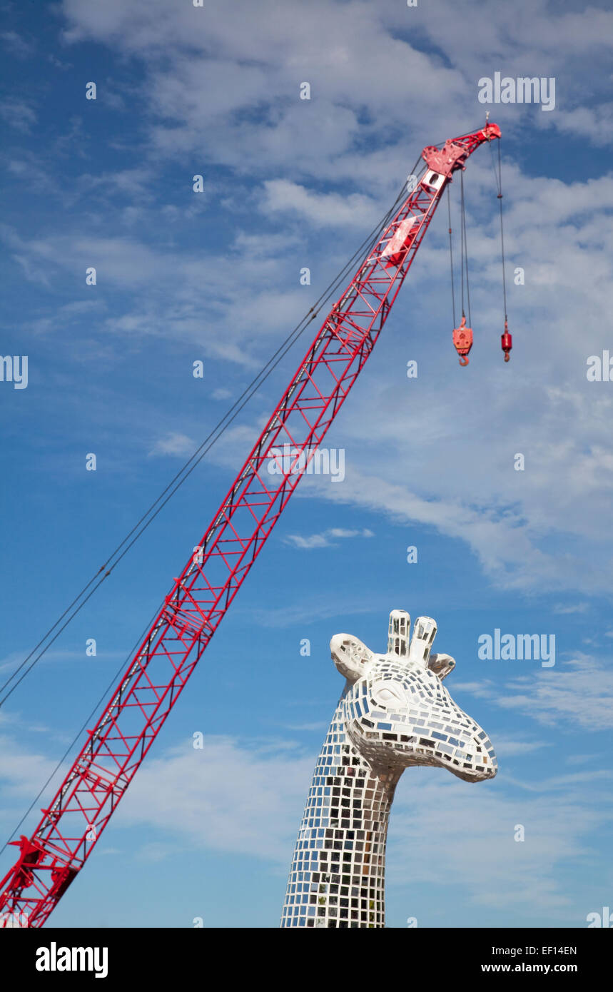 Christchurch Stands Tall, giraffe sculpture, Christchurch, New Zealand ...