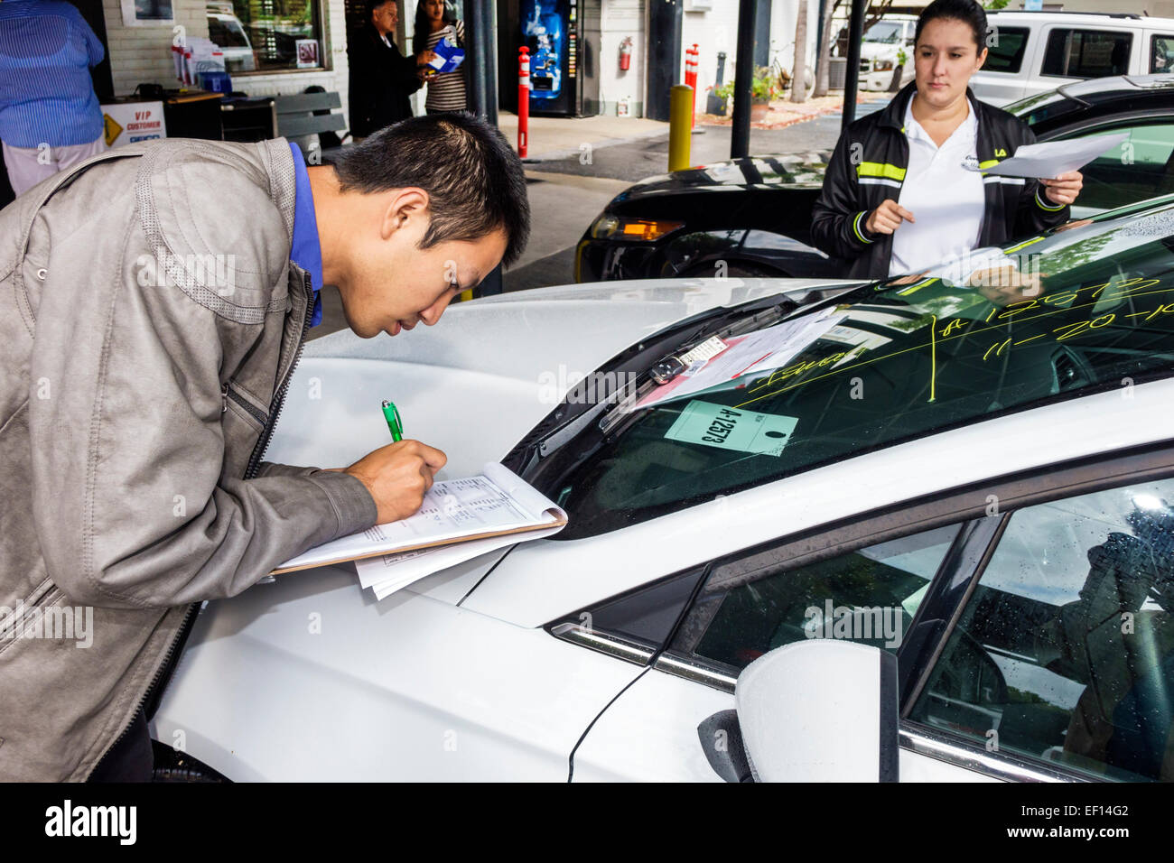 Miami Florida,automobile vehicle collision center,centre,body work ...