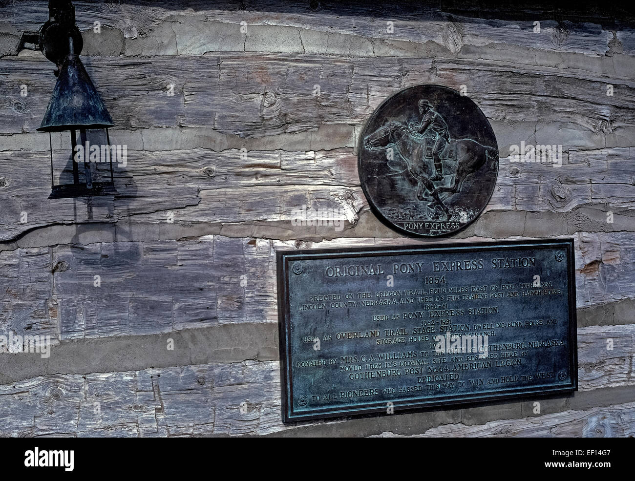 Bronze plaques commemorate this 1854 building as one of the original ...