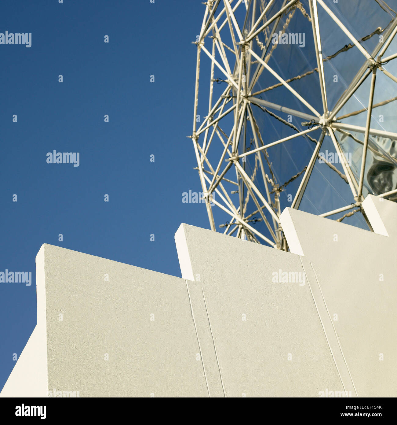 Large silver dome and blue sky Stock Photo - Alamy