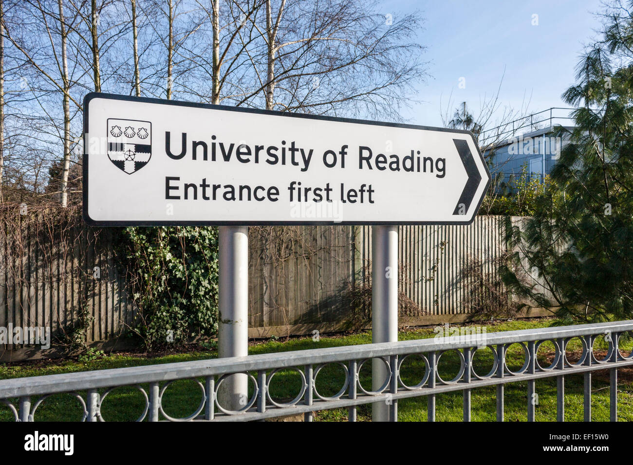 University of Reading sign Stock Photo - Alamy