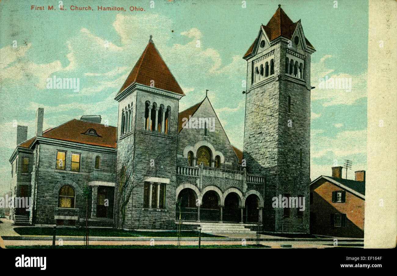 First Methodist Episcopal Church in Hamilton, Ohio, is known for its ...