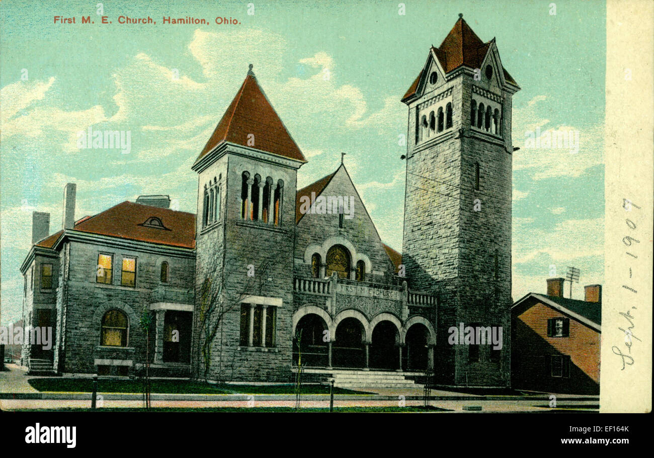A photograph of the First Methodist Episcopal Church, showcasing its ...