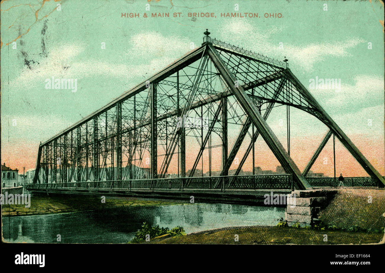 This image depicts the High & Main Street Bridge, showcasing its design ...