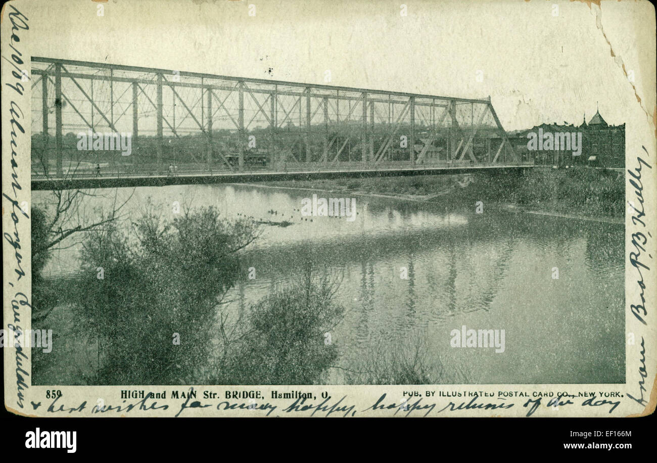 A photograph showcasing the High and Main St Bridge, illustrating its ...