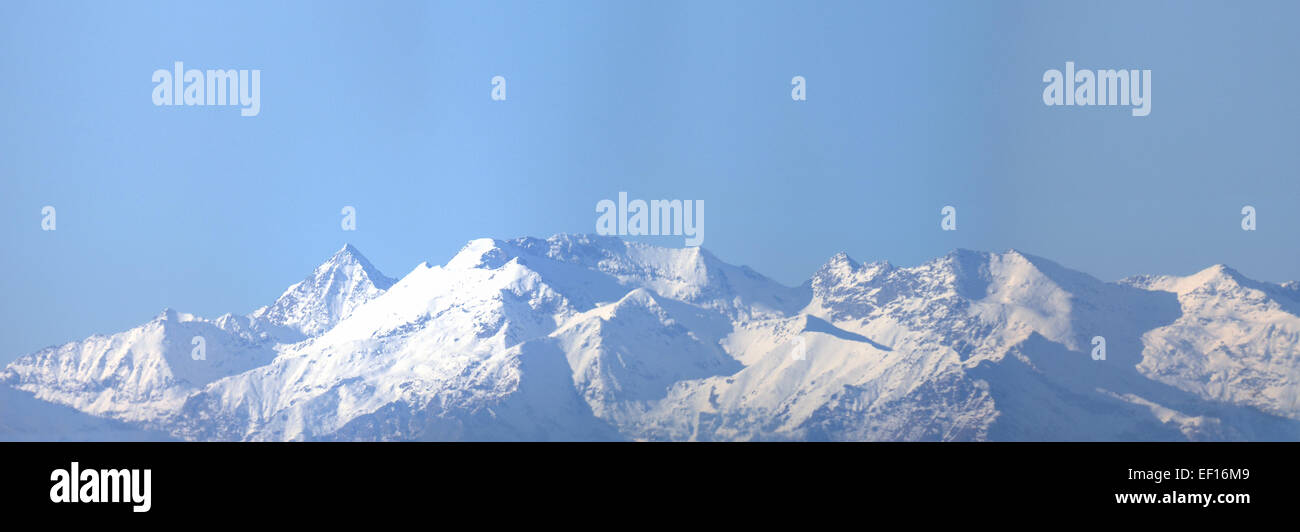 Cottian alps mountains seen from Turin Stock Photo - Alamy