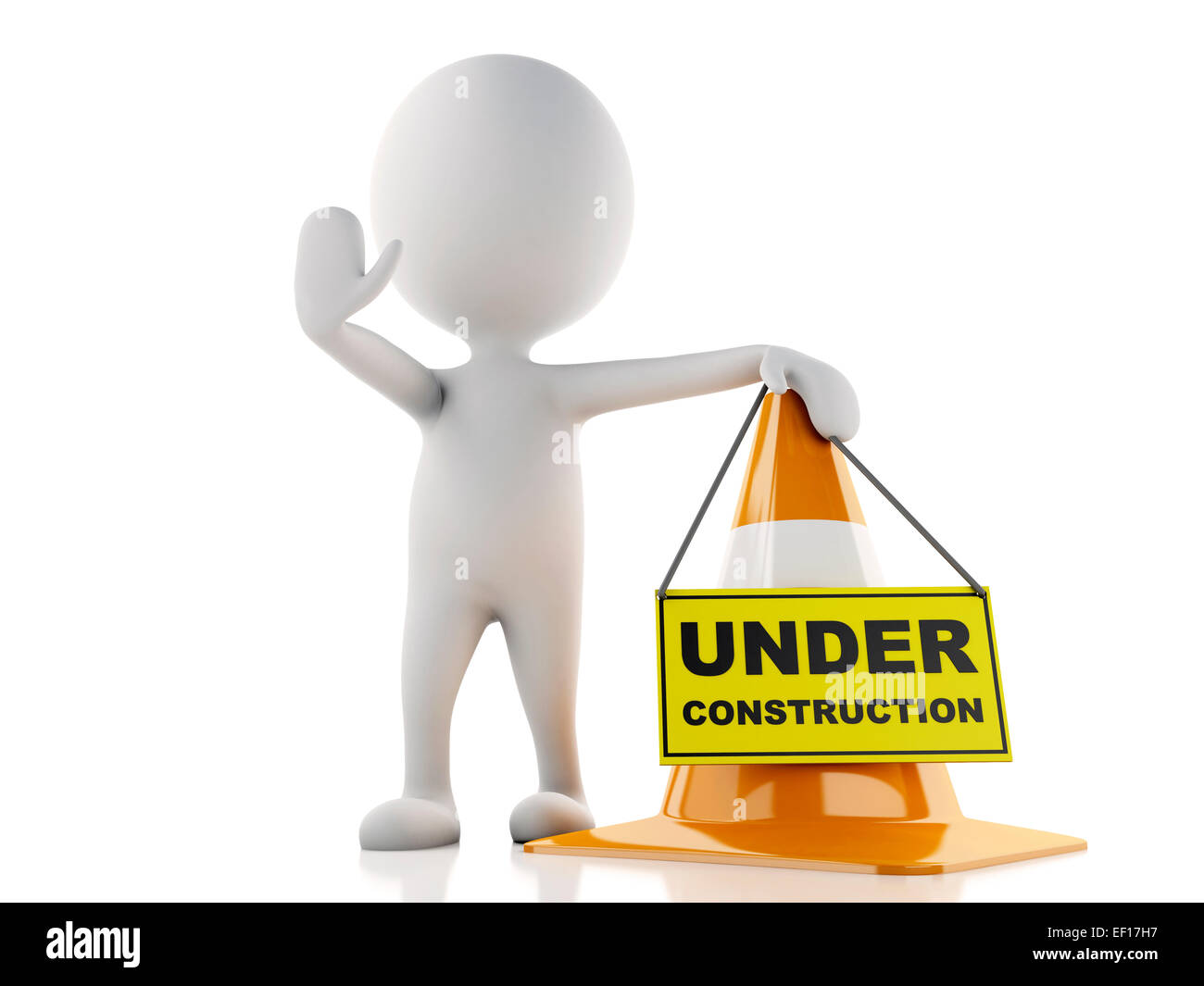 Cartoon character construction cone sign hi-res stock photography and ...