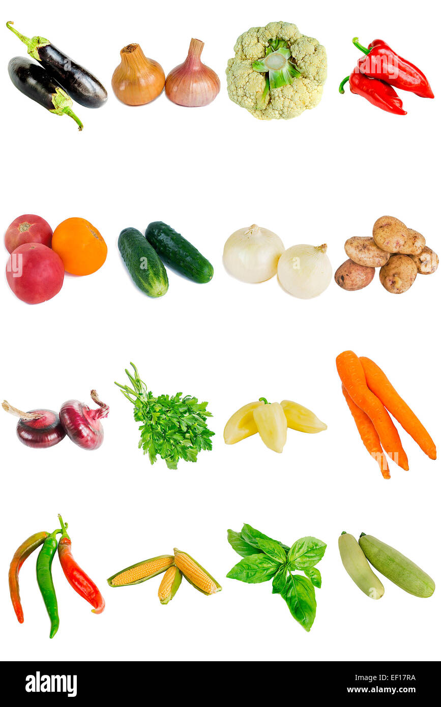 Isolate vegetables vitamins food gastronomy agriculture crop Stock ...