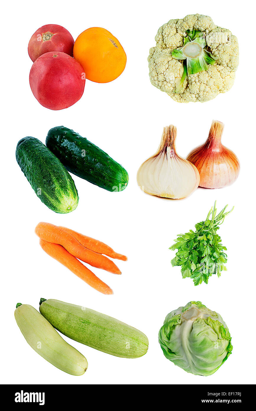 Isolate vegetables vitamins food gastronomy agriculture crop Stock ...