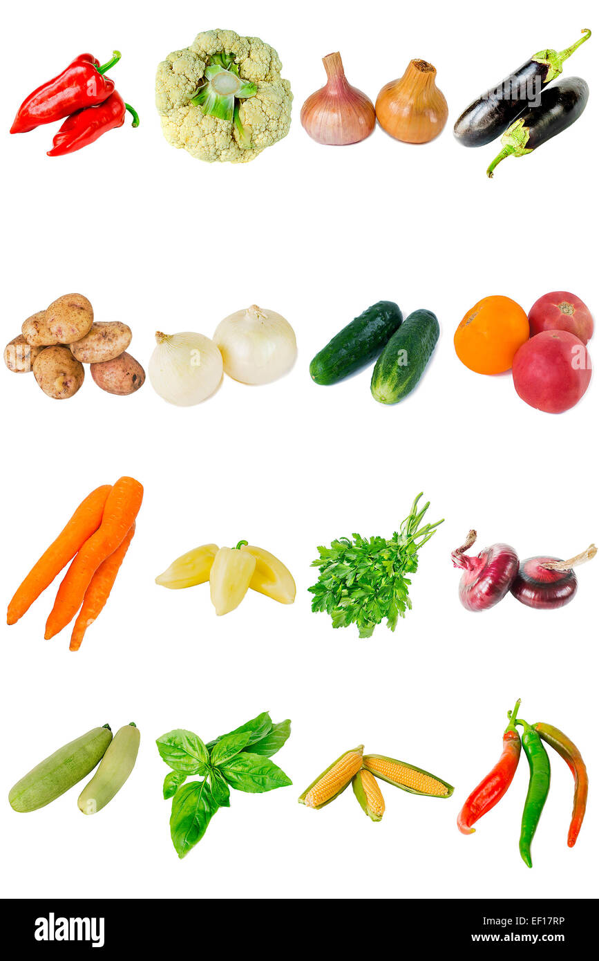 Isolate vegetables vitamins food gastronomy agriculture crop Stock ...