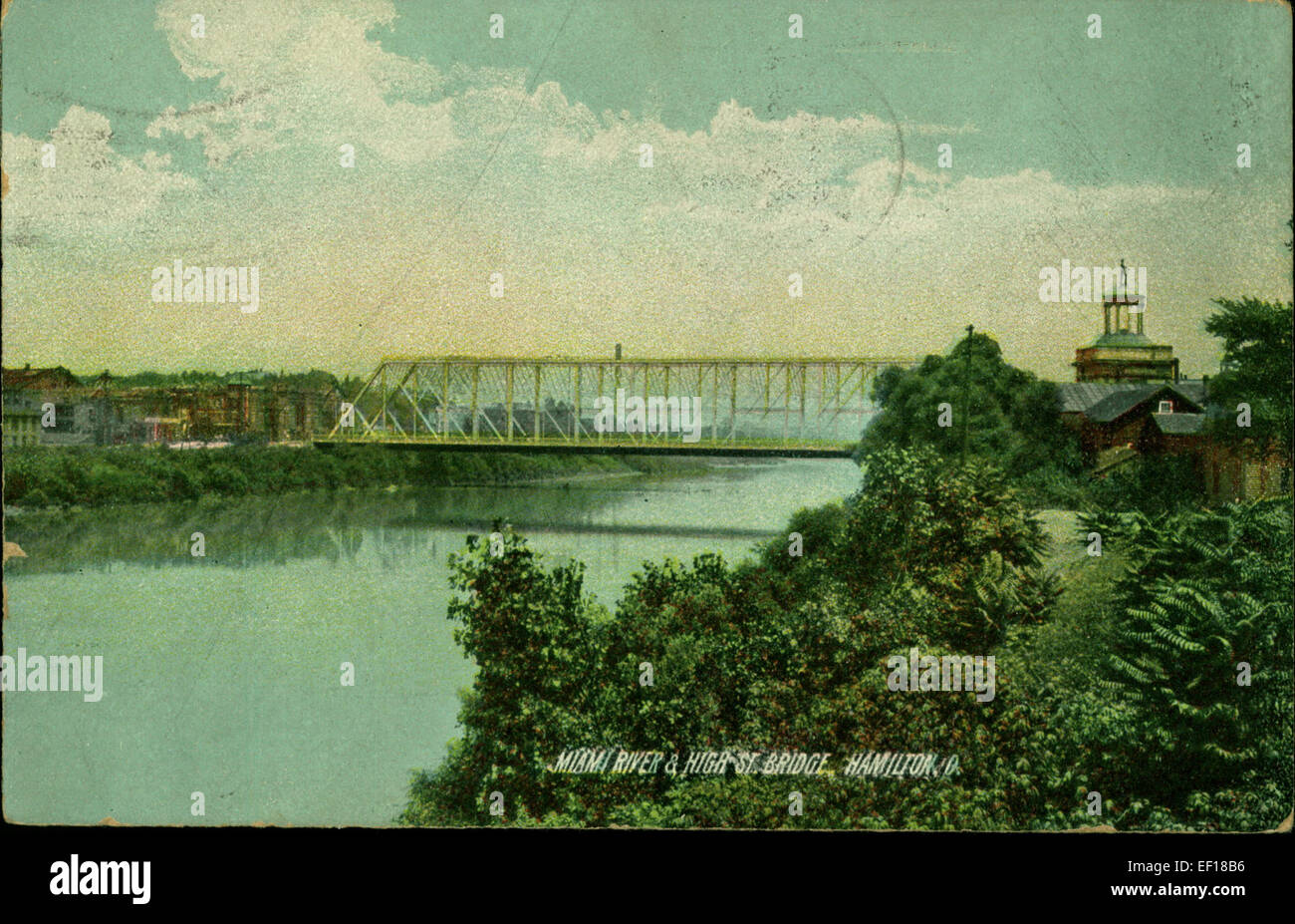 An image of the Miami River and High Street Bridge, illustrating the ...