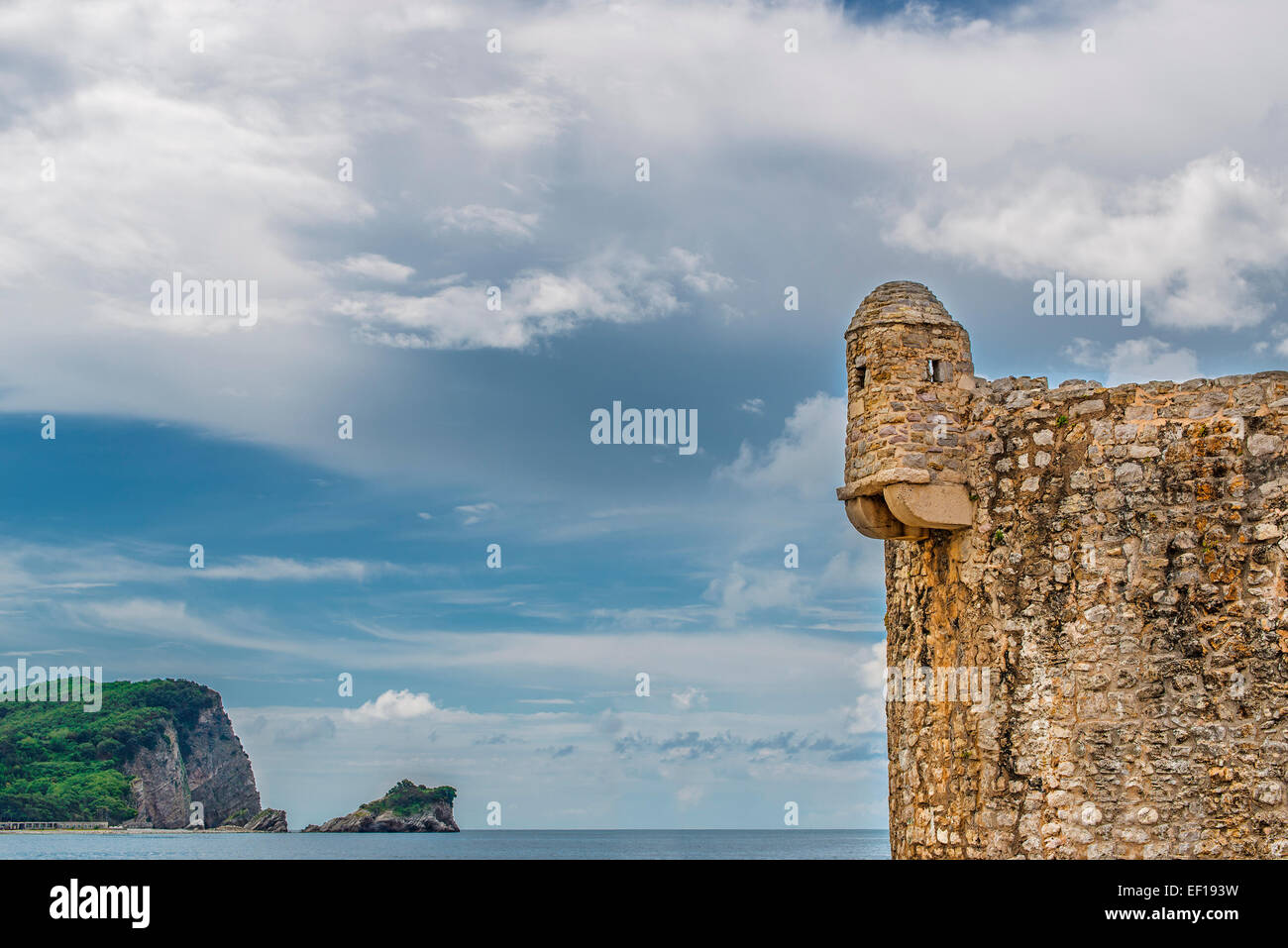 piece of sea island sea fort fortress old Stock Photo - Alamy
