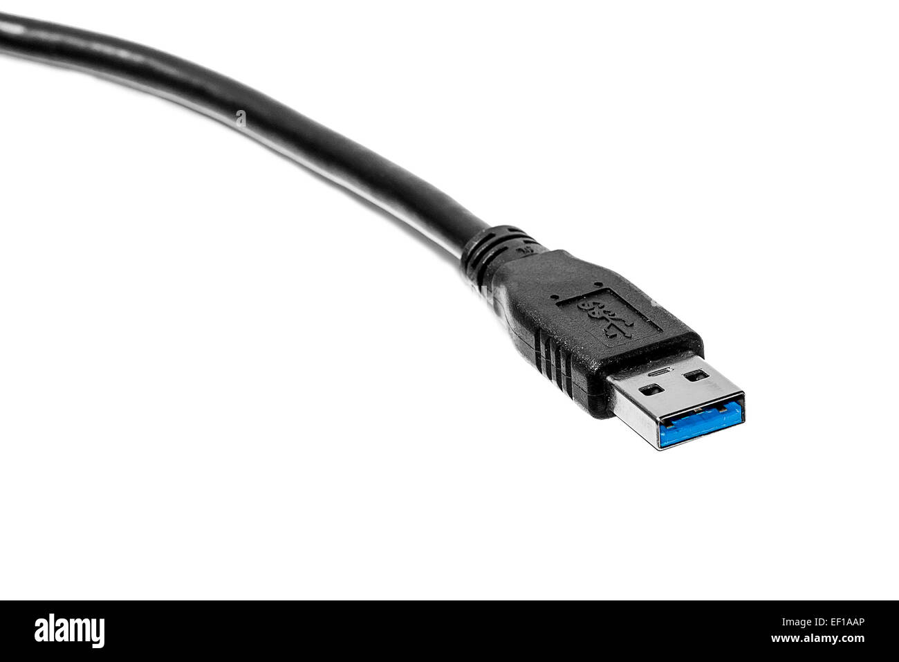 usb cable black Stock Photo - Alamy