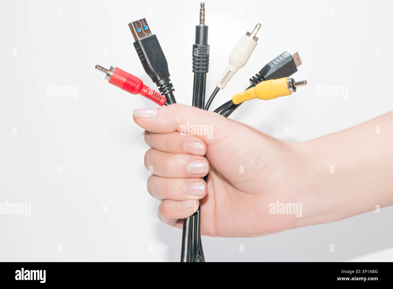 hand holding the wire Stock Photo - Alamy