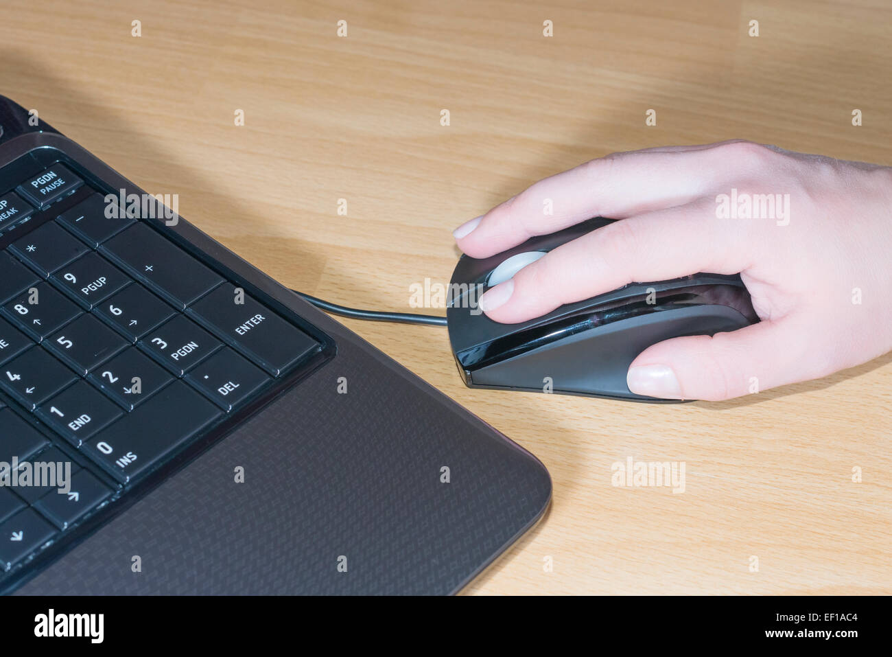 Child touching laptop keyboard hi-res stock photography and images - Alamy
