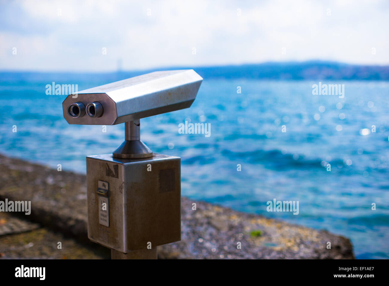 Observation deck telescope ocean hi-res stock photography and images ...