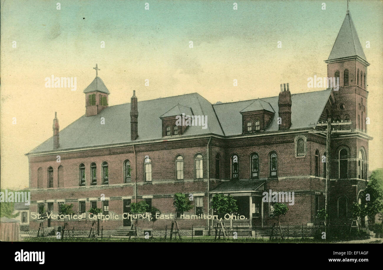 St. Veronica Catholic Church, shown here in a historical photograph, is ...