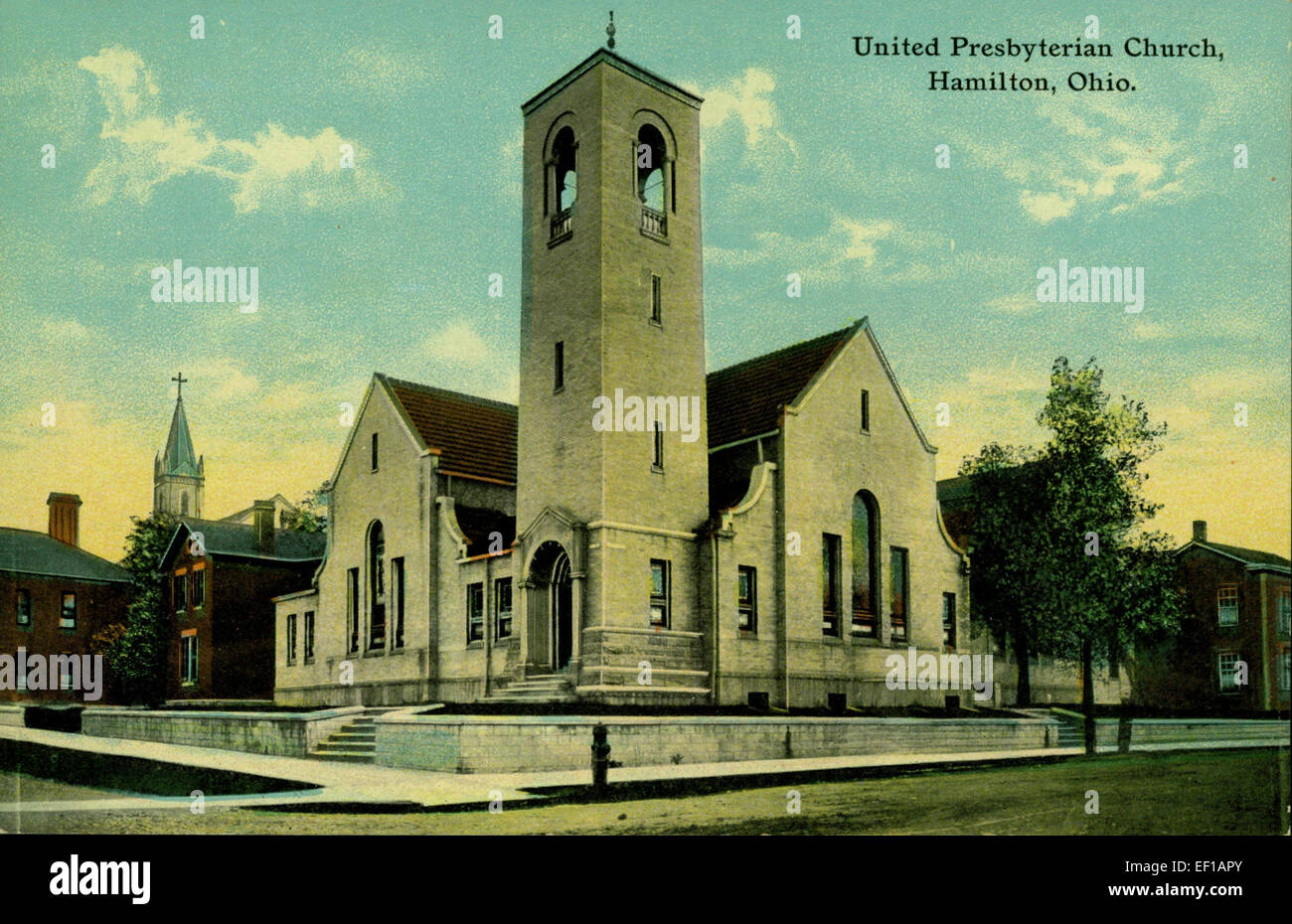 Which features its prominent bell tower hi-res stock photography and ...