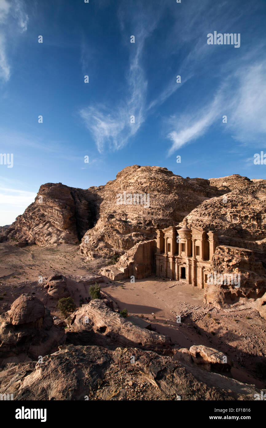 Petra jordan monastery hi-res stock photography and images - Alamy