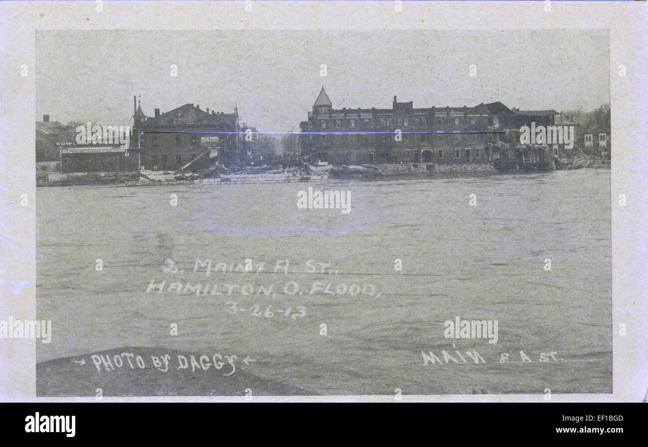 The views of the Hamilton Flood depict the devastation caused by ...