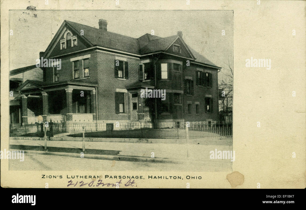 The Zion's Lutheran Parsonage in Hamilton, Ohio, serves as a historical ...