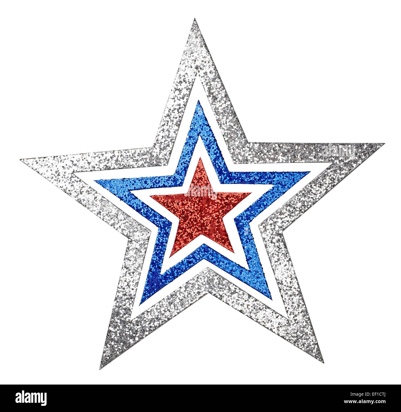 Grafic Metallic Silver Stars