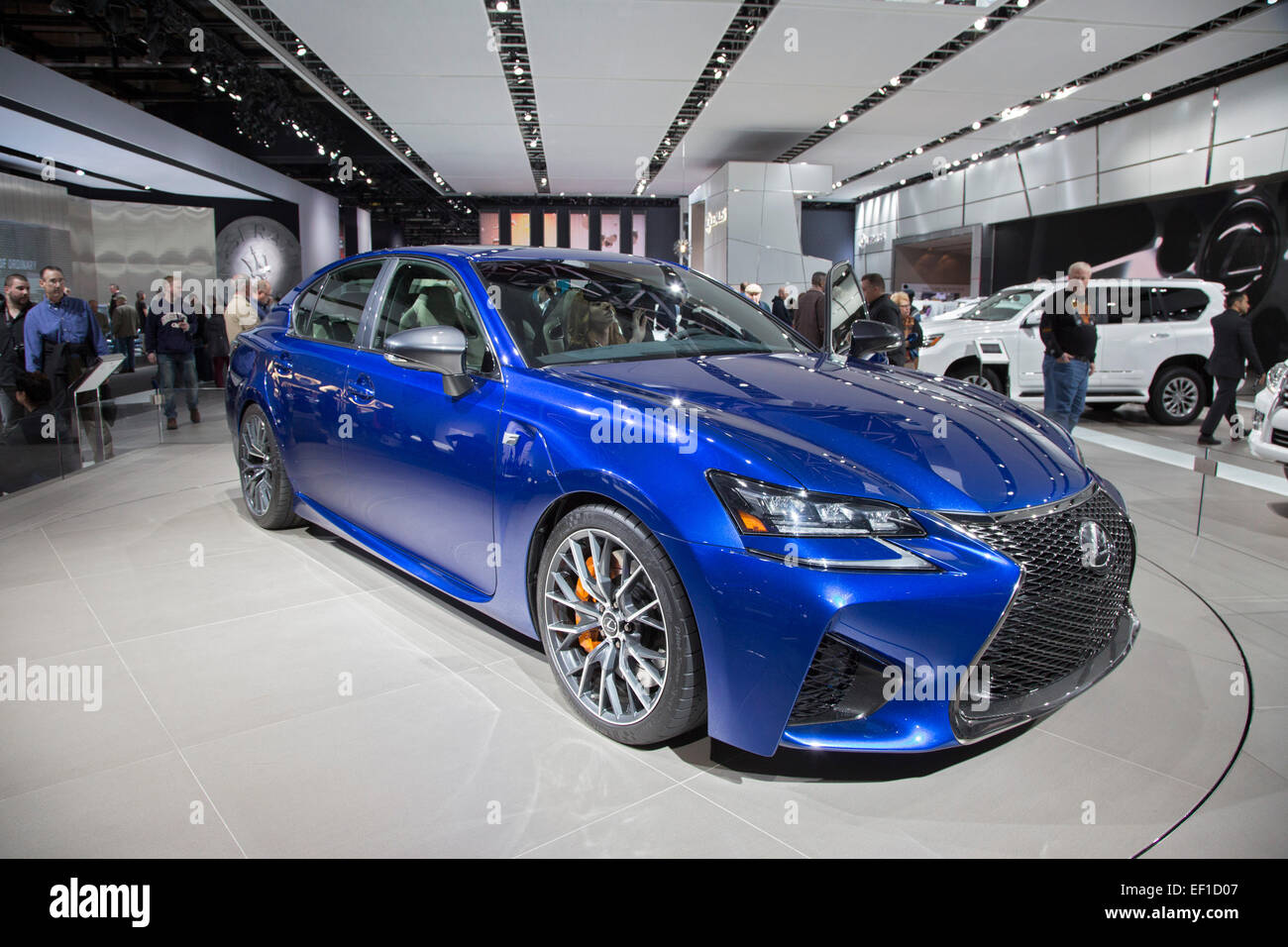 Detroit, Michigan - The 2015 Lexus GSF on display at the North American ...