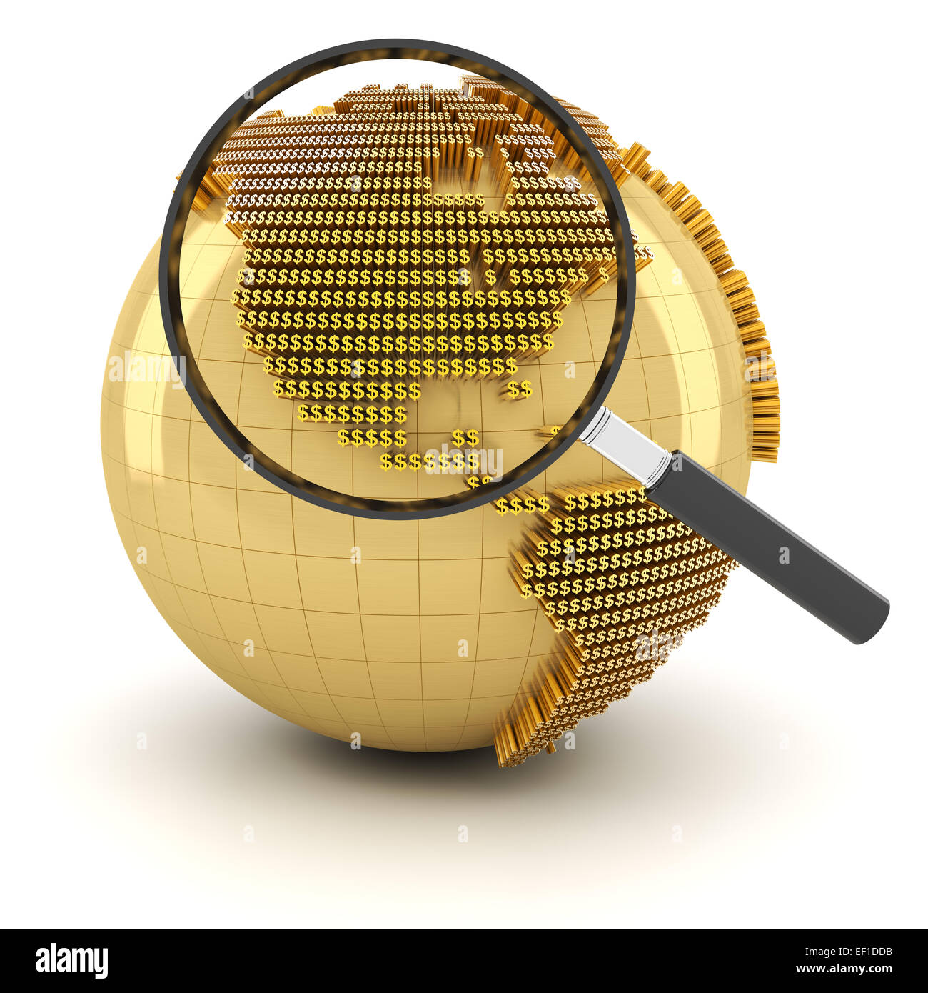 Magnifying glass map usa hi-res stock photography and images - Alamy