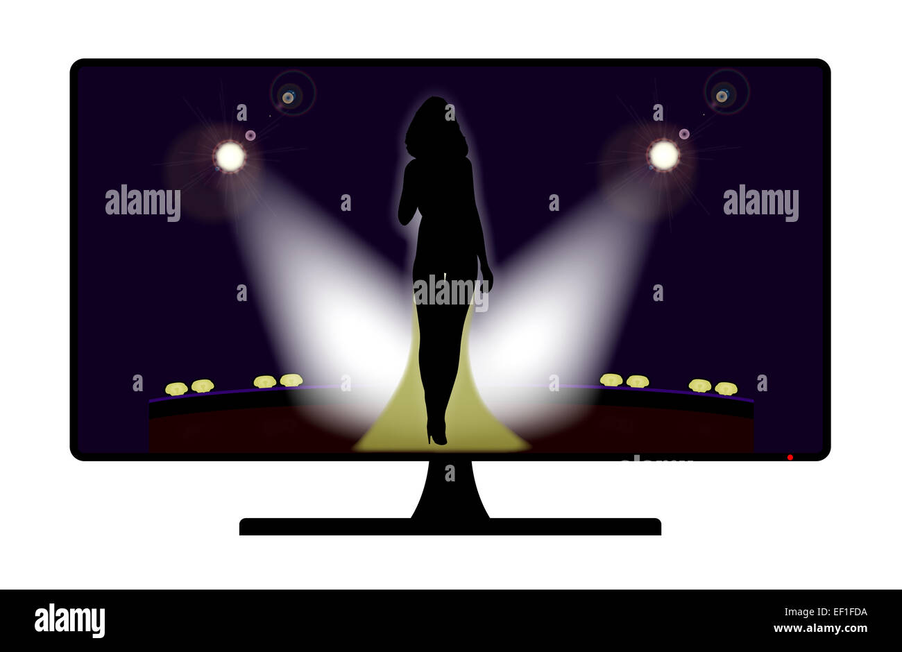 Tv girl on stage hi-res stock photography and images - Alamy