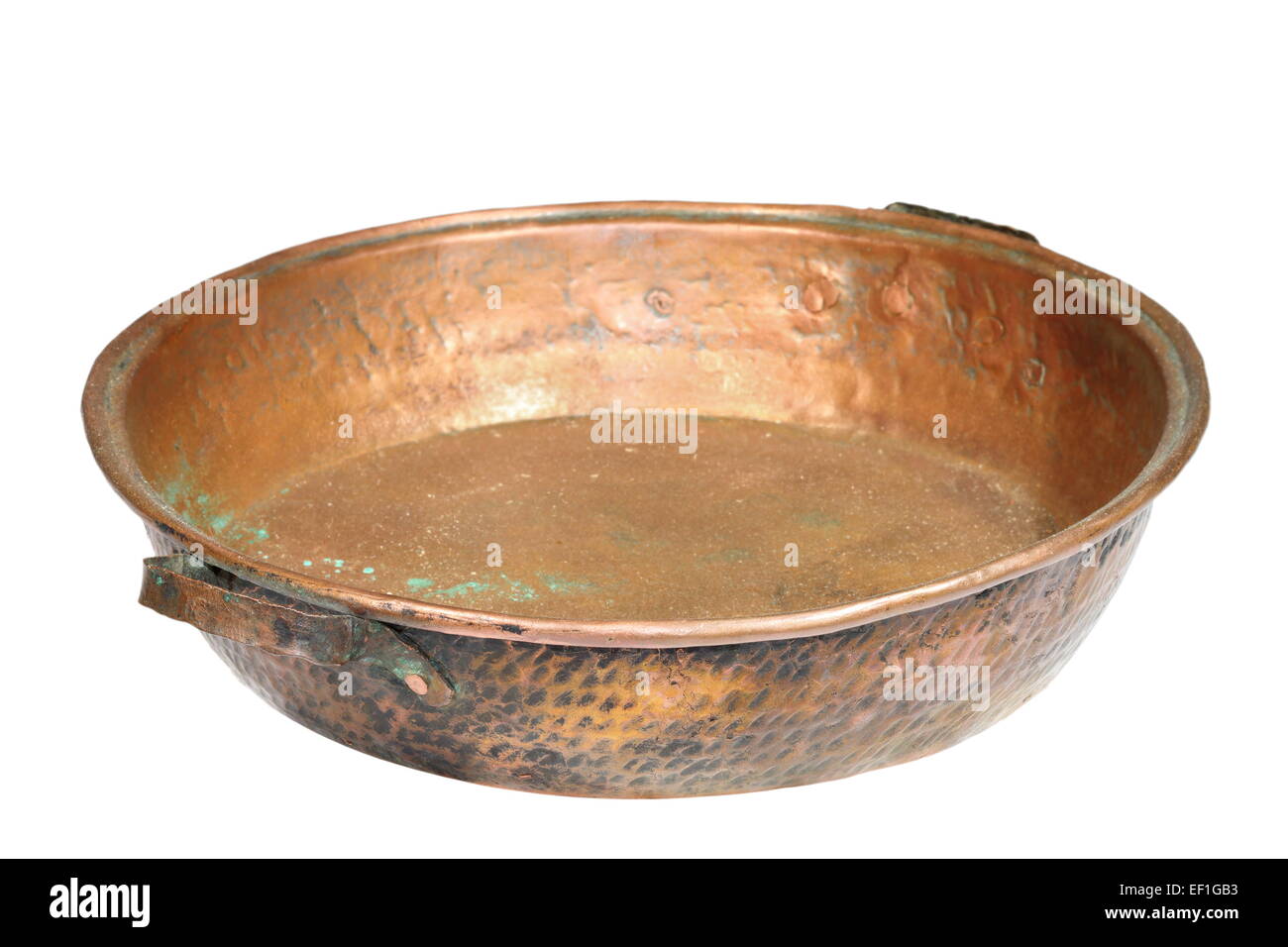 bronze ancient cauldron isolated over white background Stock Photo - Alamy