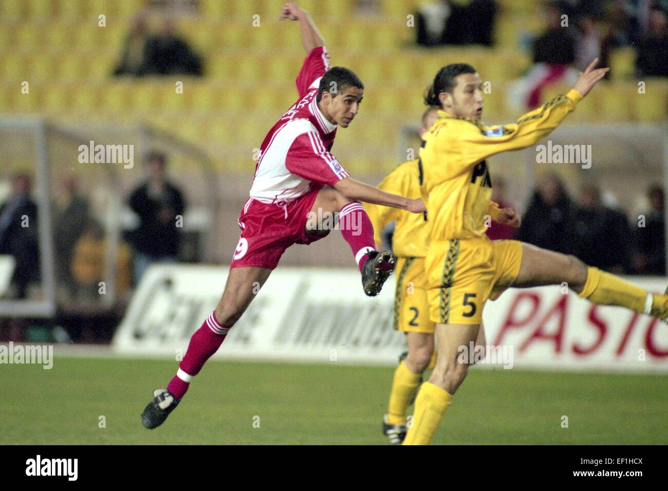 David Trezeguet - 14.12.1997 - Monaco/Rennes - Ligue 1.Photo : Daniel ...
