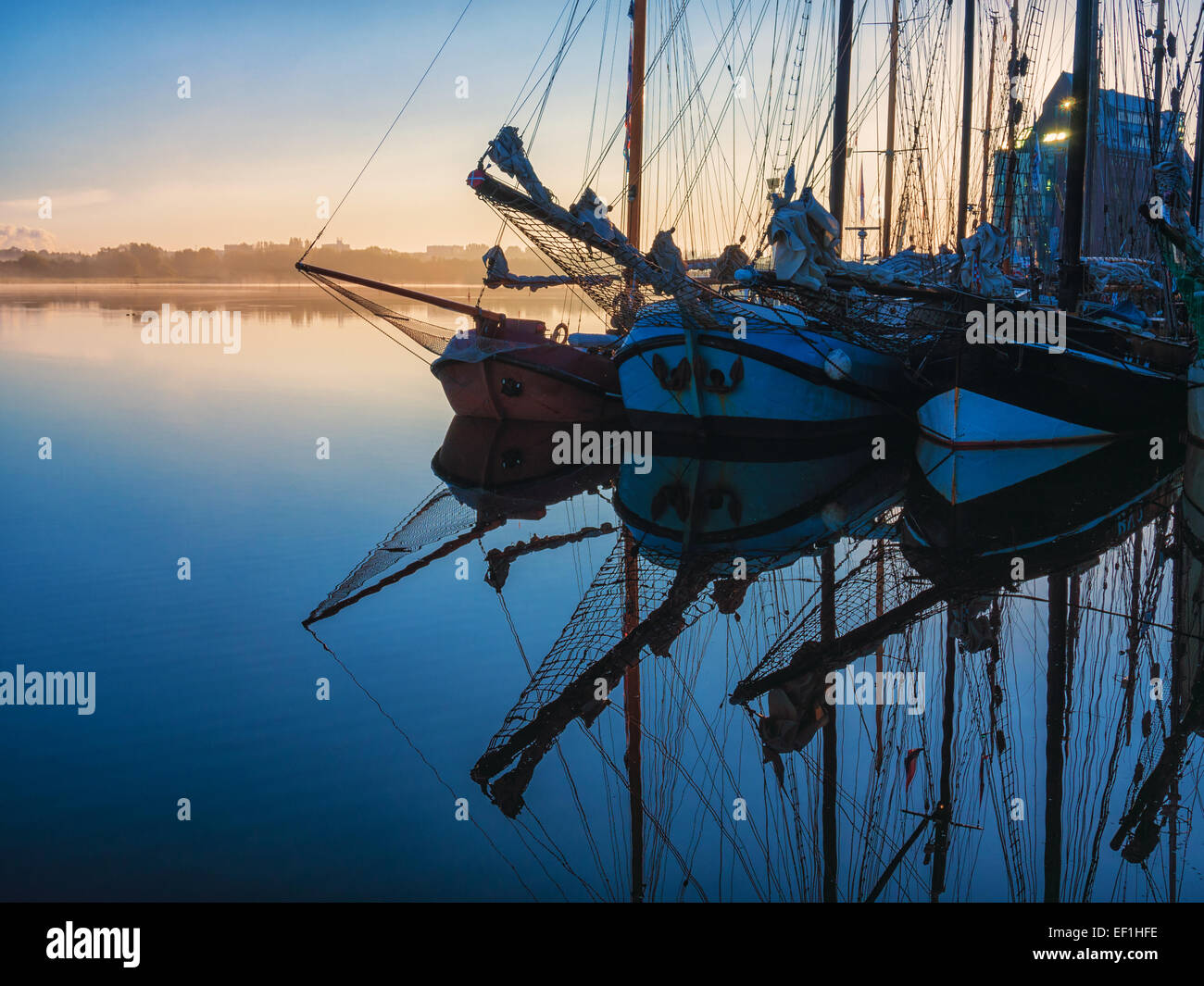 Sailing ships in Rostock (Germany Stock Photo - Alamy
