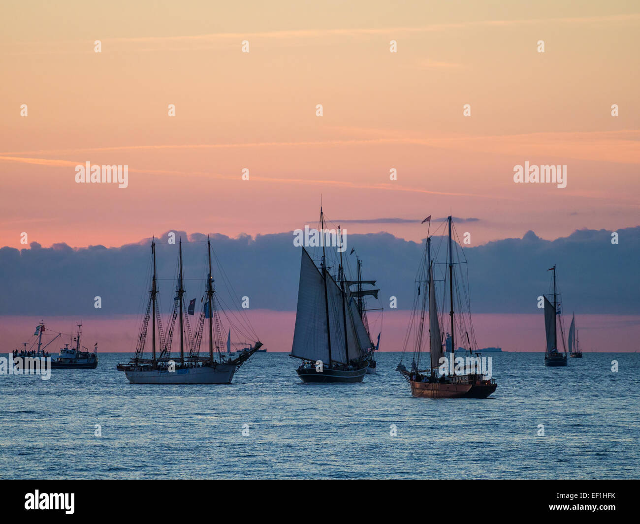 Sailing ships on the Baltic Sea Stock Photo - Alamy