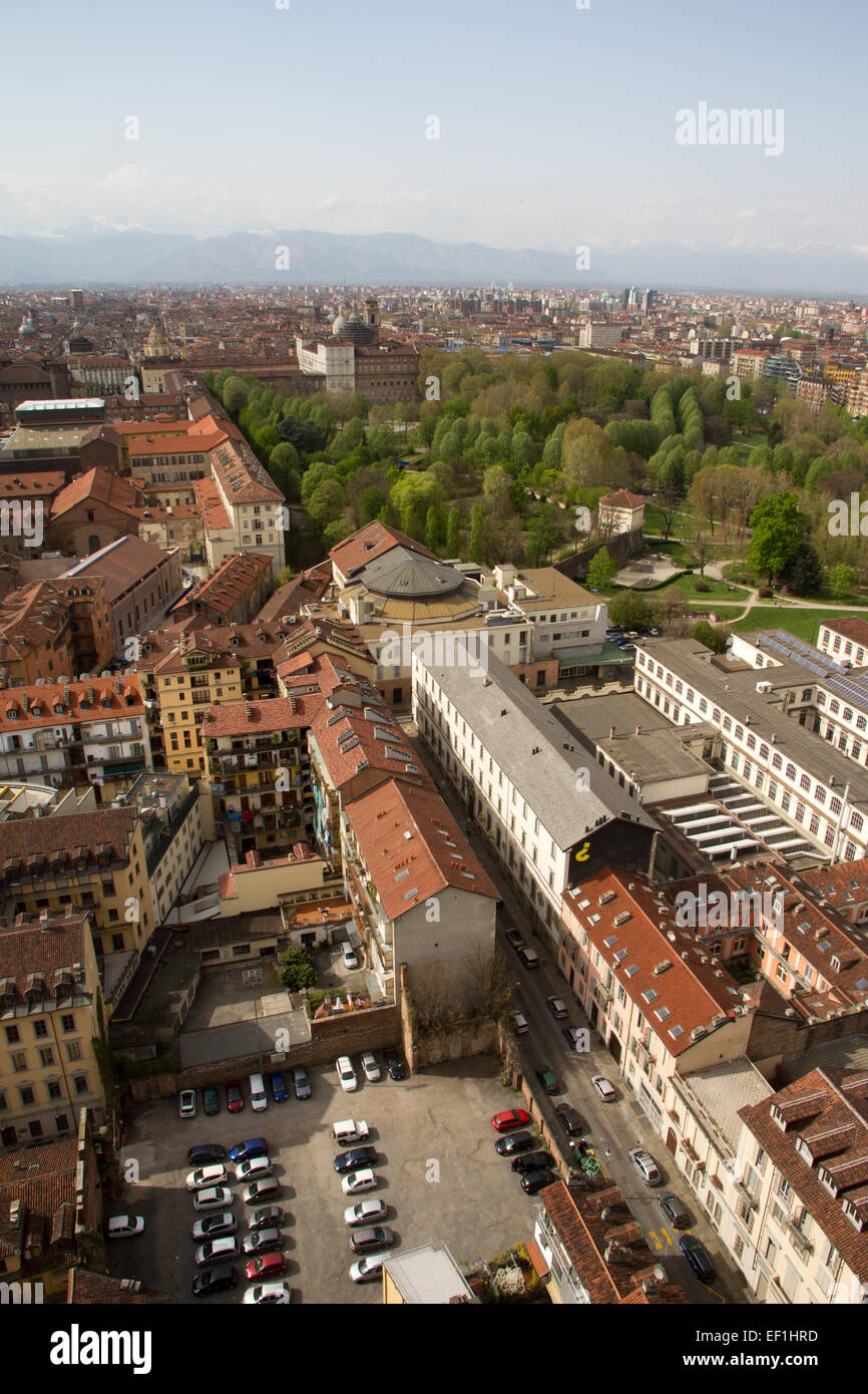 Aerial view of Torino, Italy Stock Photo - Alamy