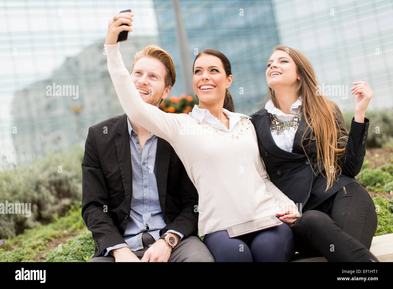 Smart group people posing photograph hi-res stock photography and ...