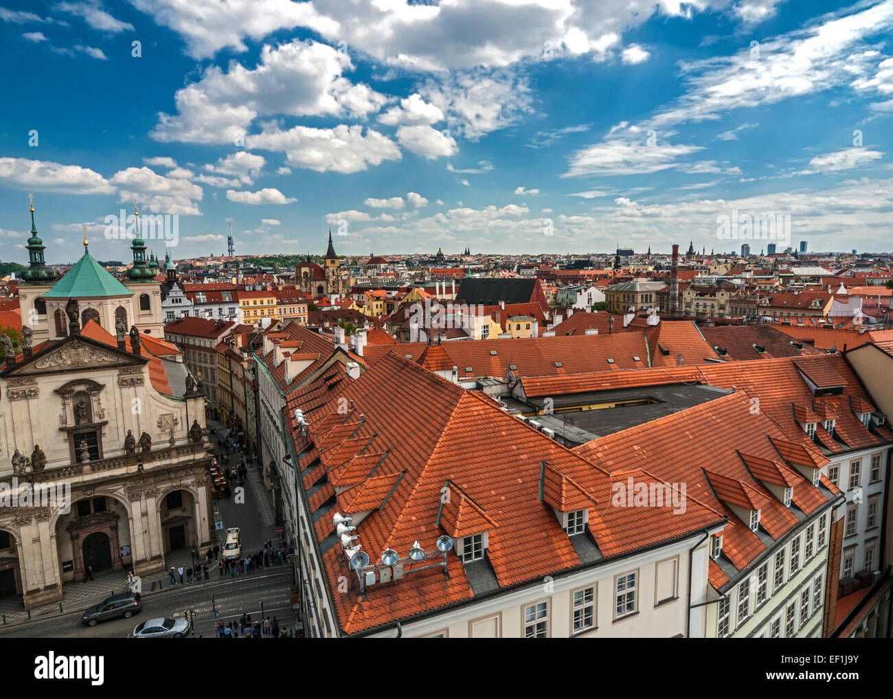 Aerial view from prague hi-res stock photography and images - Alamy