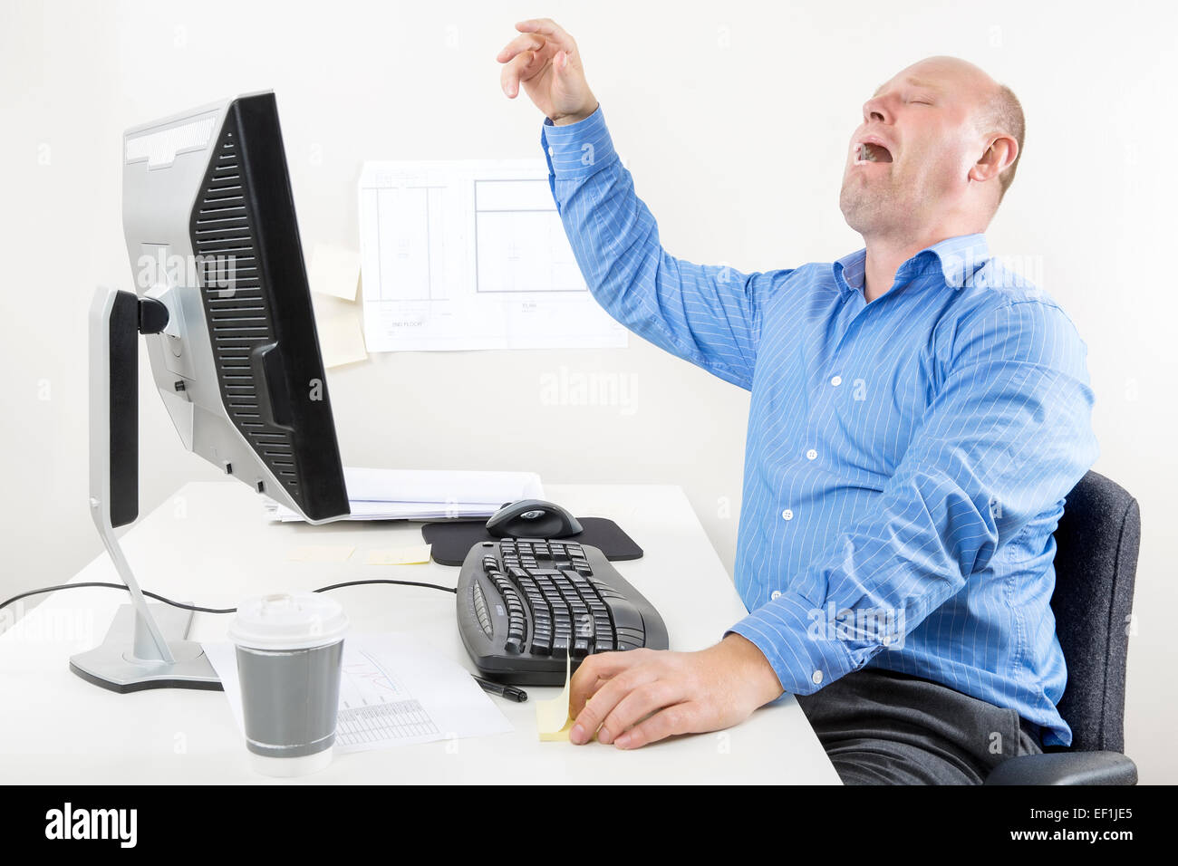 Man Crying At Computer
