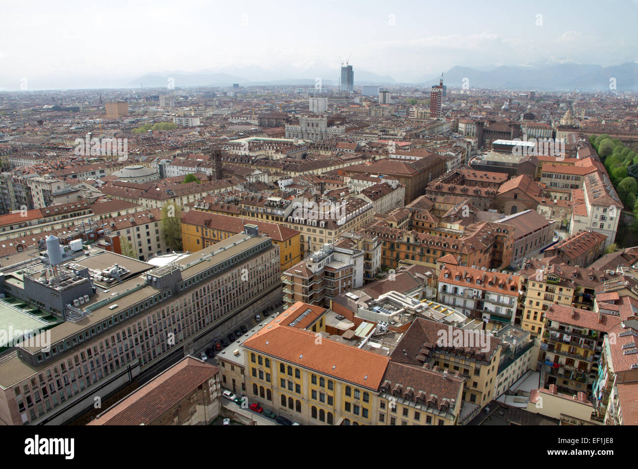 Aerial view of Torino, Italy Stock Photo - Alamy