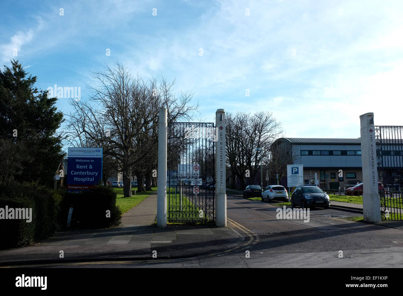 kent and canterbury nhs hospital in the city of canterbury in county of ...