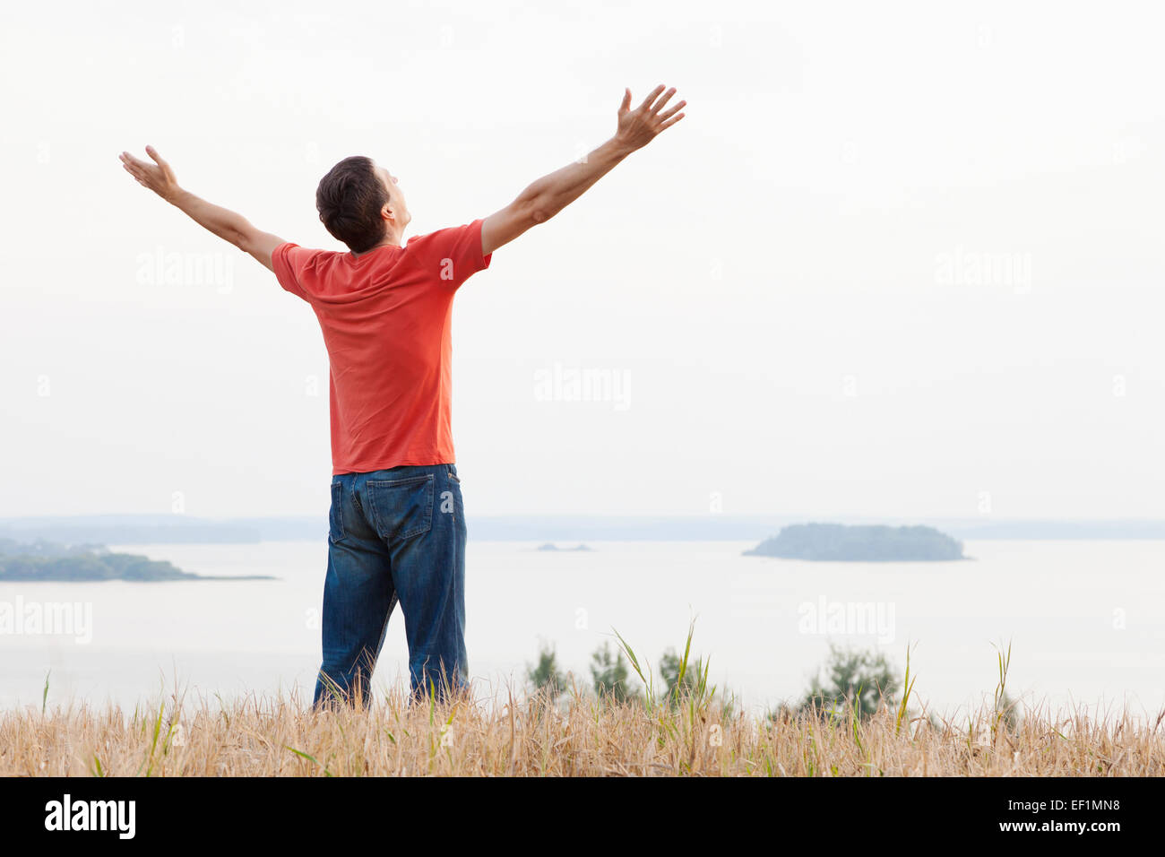 Happiness at landscape hi-res stock photography and images - Alamy