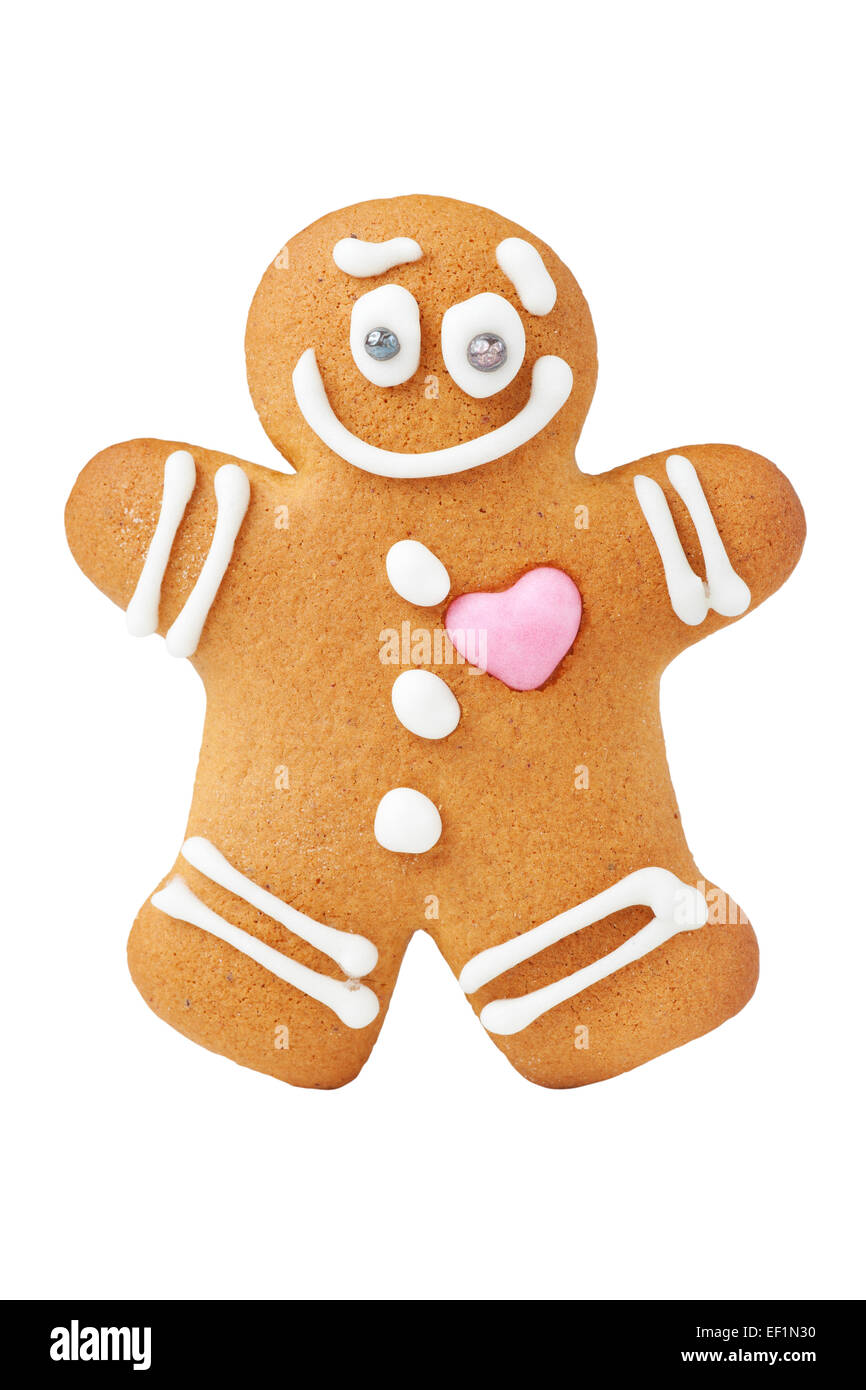 Gingerbread man, isolated Stock Photo - Alamy