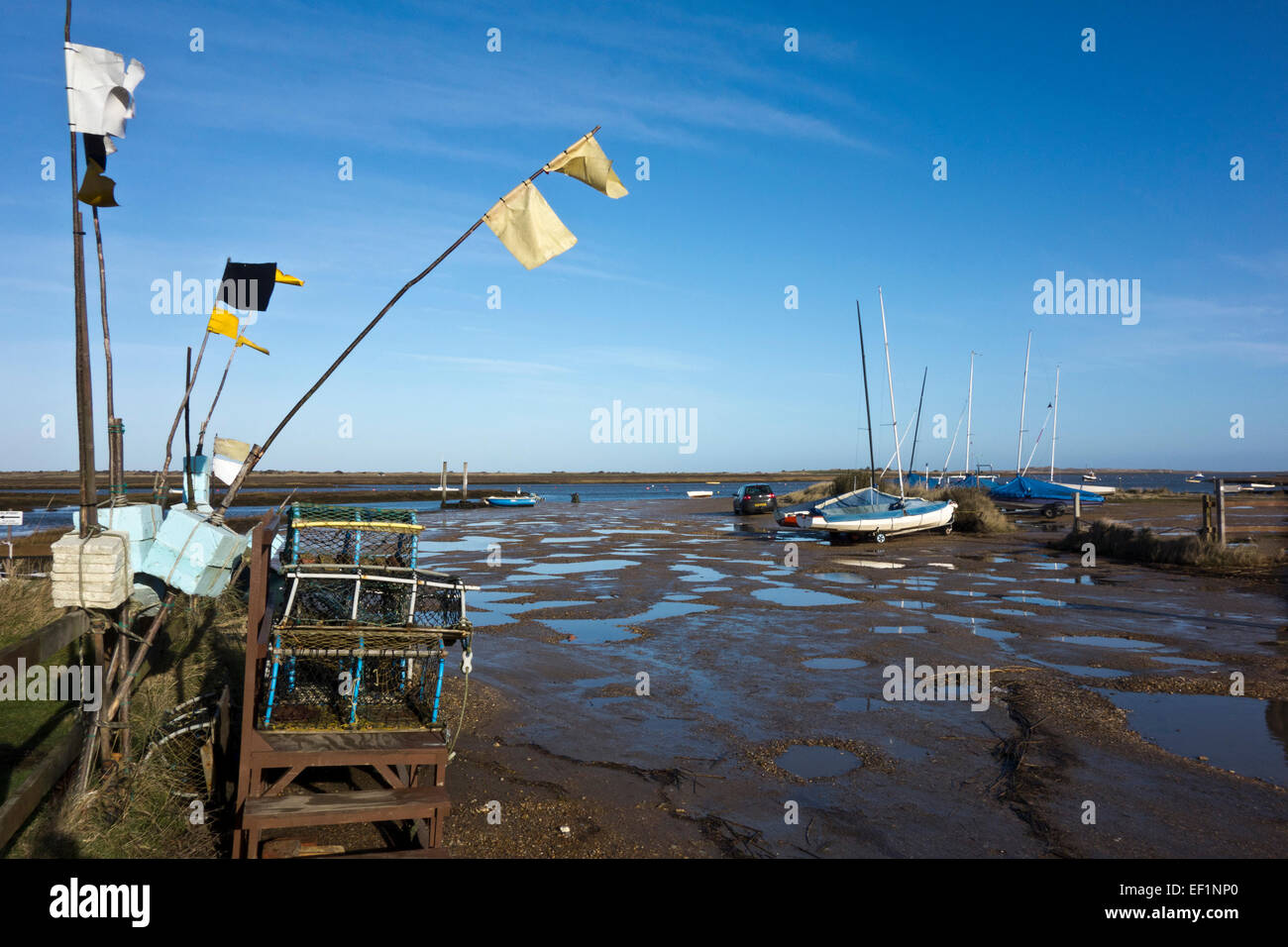 Brancaster Staithe harbour Stock Photo - Alamy