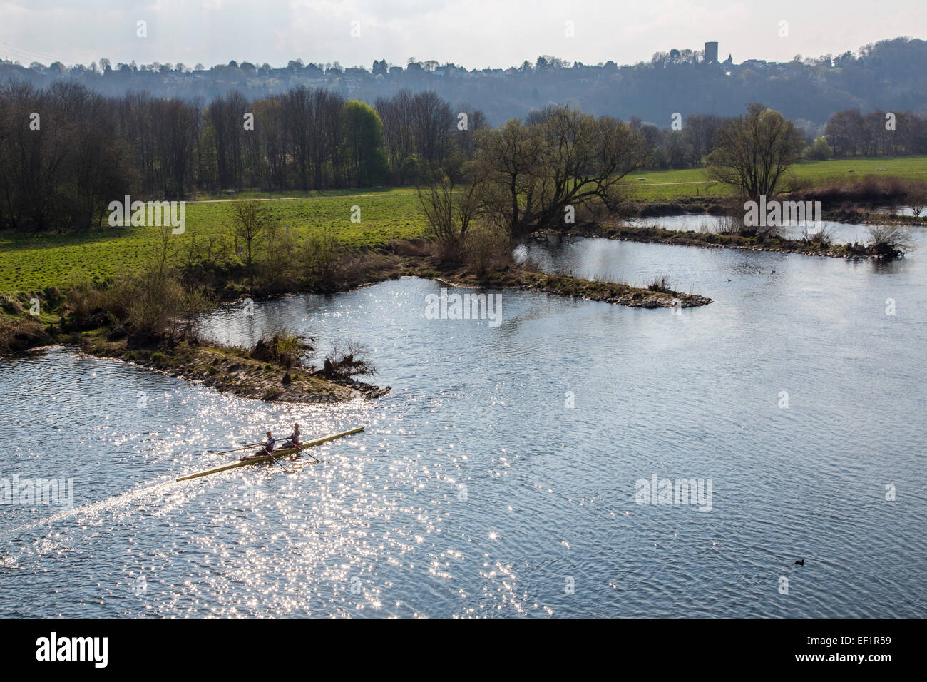 River Ruhr, Ruhr valley Bochum, Germany Stock Photo - Alamy