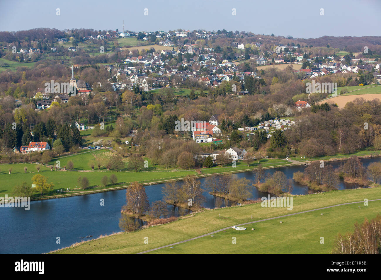 River Ruhr, Ruhr valley Bochum, Germany Stock Photo - Alamy