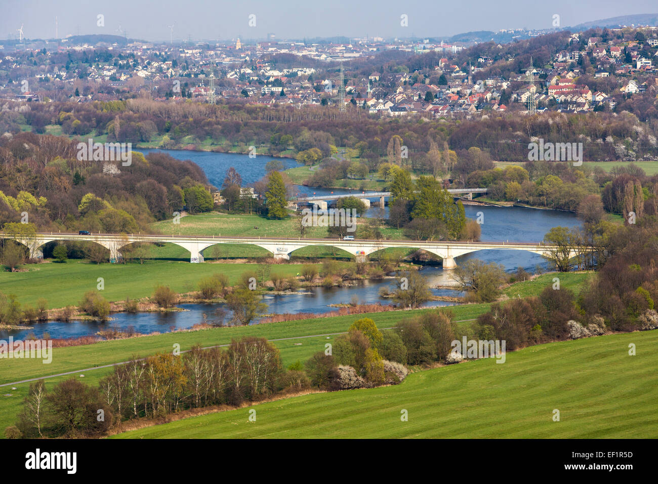 River Ruhr, Ruhr valley Bochum, Germany Stock Photo - Alamy
