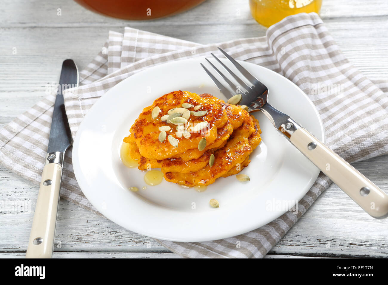 Yellow pancakes hi-res stock photography and images - Alamy