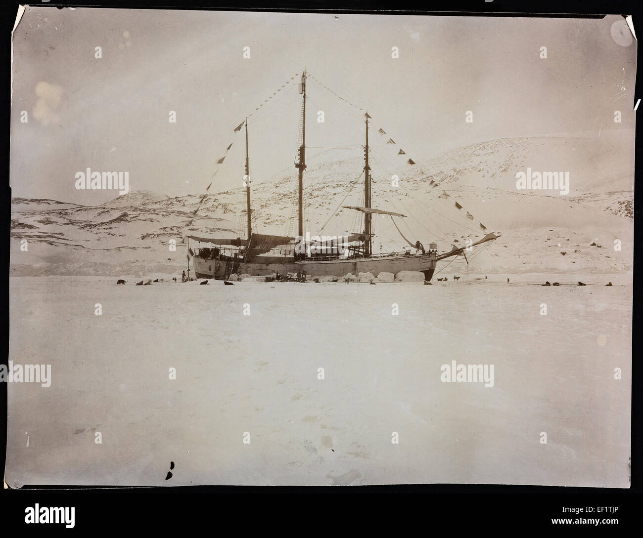 The Fram, a polar exploration ship, is shown here on May 17, 1899 ...