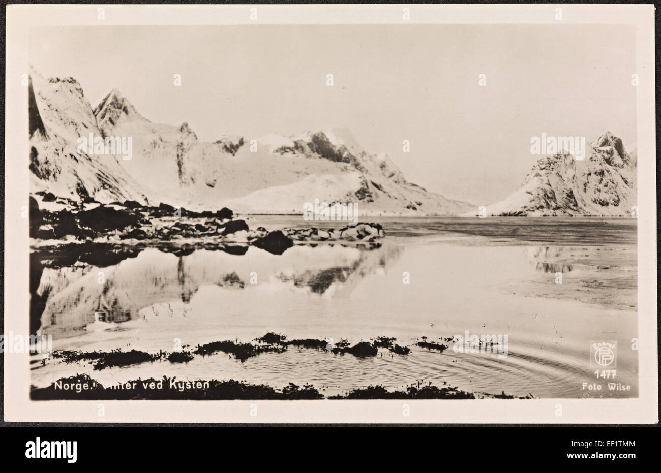 In this winter scene by Anders Beer Wilse, Norway’s coastal landscapes ...